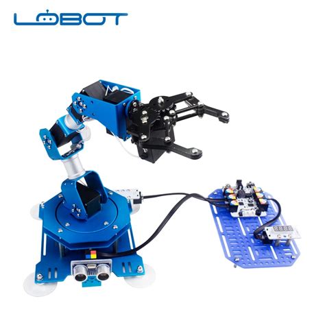 LOBOT Industrial 6 DOF Robot Arduino Scratch Servo Arm XArm Parameter Feedback Remote Control RC