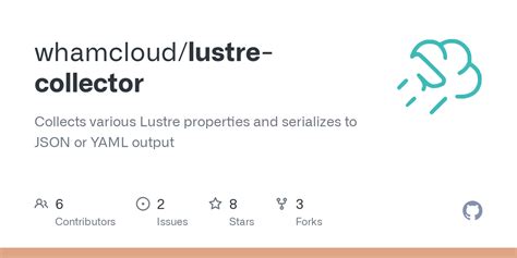 Github Whamcloudlustre Collector Collects Various Lustre Properties And Serializes To Json