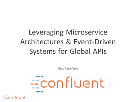 Leveraging Microservice Architectures And Event Driven Systems For Global