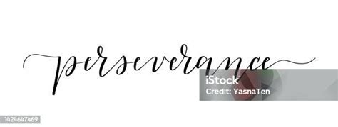 포스터 인쇄물을위한 인내 귀여운 손으로 쓴 단어 디자인 개선에 대한 스톡 벡터 아트 및 기타 이미지 개선 필기 교육 Istock