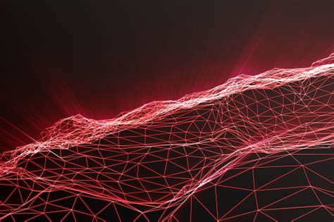 연결 추상 다각형 공간 낮은 폴 리 도트와 선 미래 배경입니다 연결 구조입니다 3 차원 렌더링 풍경에 대한 스톡 벡터 아트 및 기타 이미지 Istock