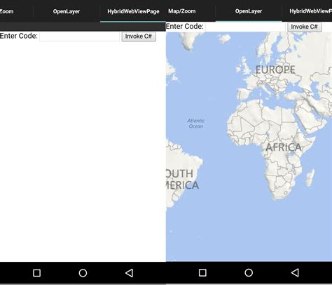 trying to call c code with a javascript button on a webview stack