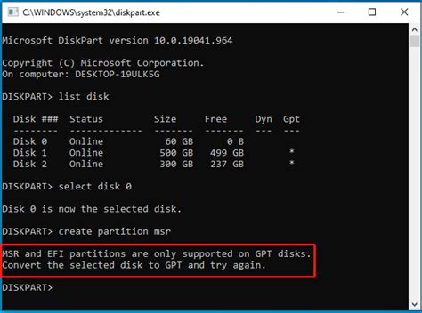 Msr And Efi Are Only Supported On The Gpt Disk Full Fix