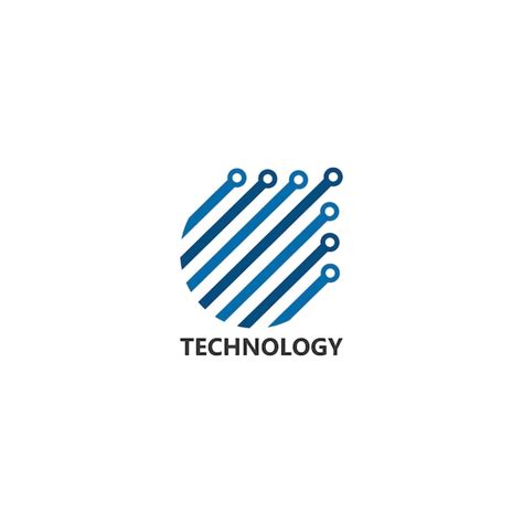Premium Vector Vector Logo Technology Concept Illustration