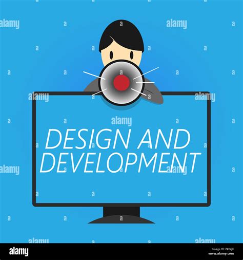 Writing Note Showing Design And Development Business Photo Showcasing Defining The