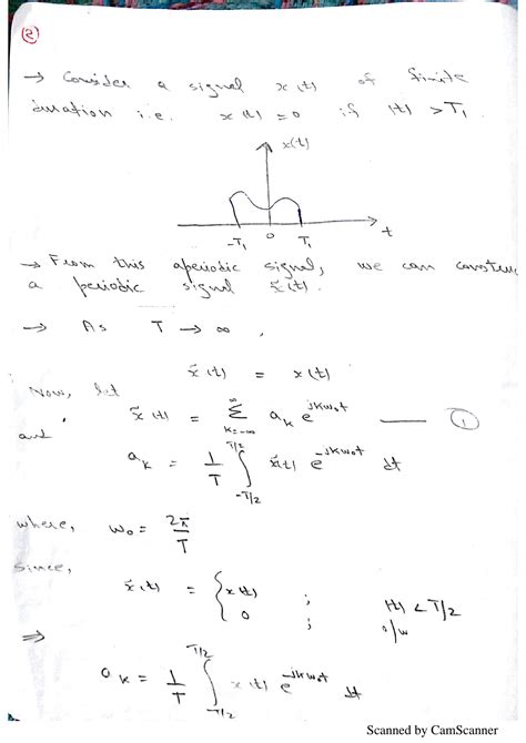 SOLUTION Continuous Time Fourier Transform Complete Solved Notes With
