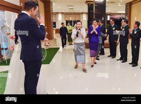 Traditional Greetings Laos Hi Res Stock Photography And Images Alamy