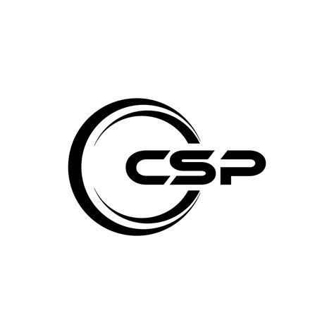 Csp Letter Logo Design In Illustration Vector Logo Calligraphy