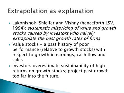 Ppt The Value Premium More Evidence On Extrapolation Powerpoint Ppt The Value Premium More Evidence On Extrapolation Powerpoint