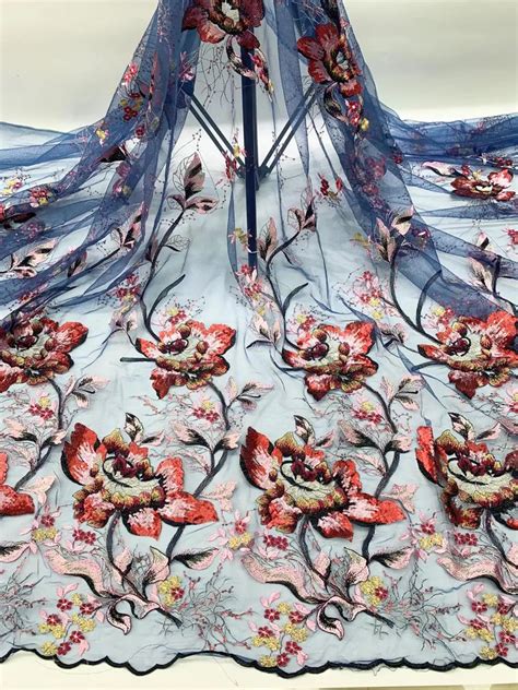 Нигерийские французские блестки французский Тюль кружевная ткань африканский тюль кружевная