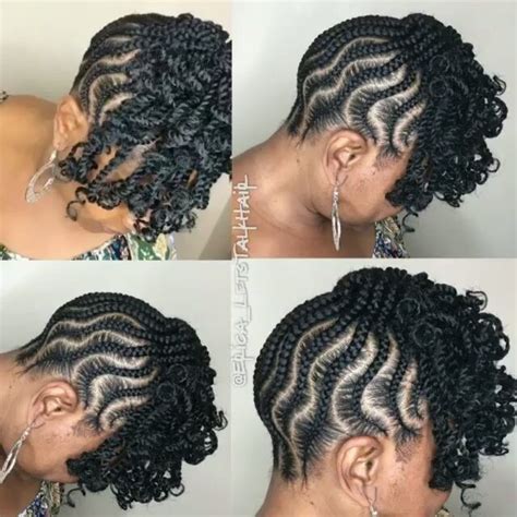 Mohawk With Kinky Twist Hair