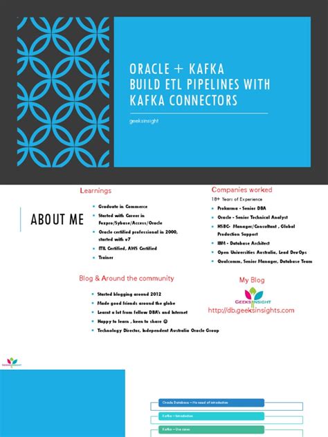 Oraclekafka Build Scalable Etl Pipeline With Connectors Pdf