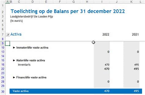 Excel Boekhouden Jaarrekening Maken