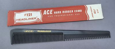 New Old Stock Vintage Ace Hard Rubber Comb 121 Headliner Ebay