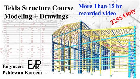 Tekla Structure Course Modeling Drawings 01 Grids And Truss Column 02 Base Plate And Splice