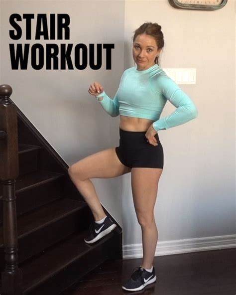 High Intensity Stair Workout Stairs Workout Workout Videos For Women Home Workout Videos