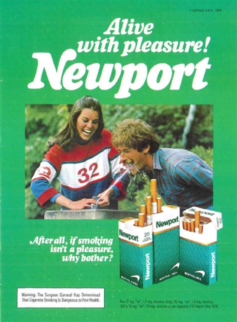 “alive With Pleasure” Newport Adverts On Magazines From The 1970s