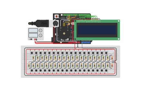 Circuit Design Morse Code 36 Buttons Tinkercad