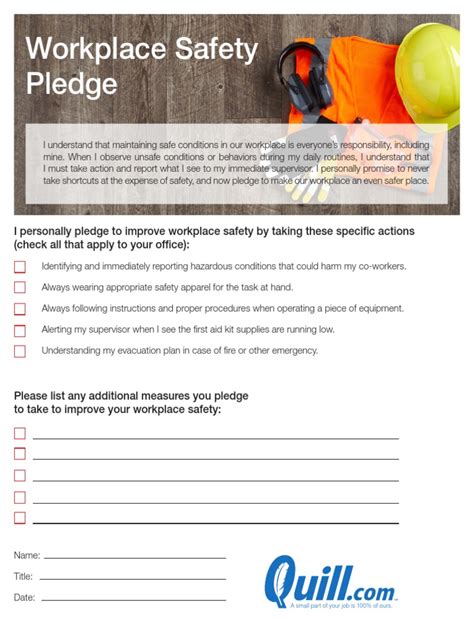 Safety Pledge Pdf