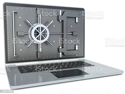 데이터 보안 컨셉입니다 노트북 및 홉합 조르기 3 D 영상을 Iso 0명에 대한 스톡 사진 및 기타 이미지 0명 2015년 Usb 케이블 Istock