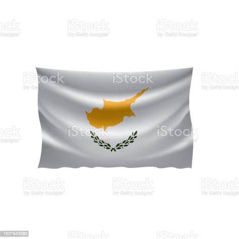 사이 프 러 스 플래그 흰색 배경 벡터 일러스트 레이 션 0명에 대한 스톡 벡터 아트 및 기타 이미지 0명 3차원 형태