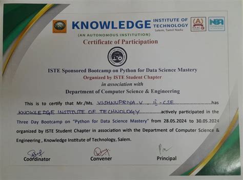 Vishnupriya V On Linkedin Pythonfordatascience Datasciencebootcamp