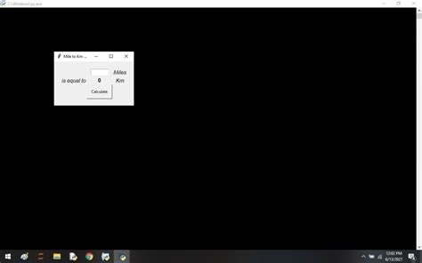 Python Program To Miles To Km Using Python Tkinter Kashipara