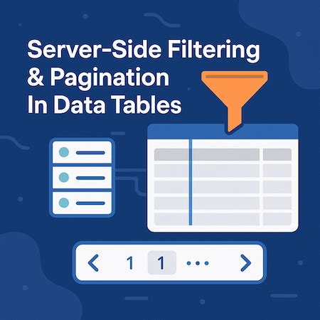 Server Side Filtering Pagination In Data Tables Zing Data Genai Business Intelligence That