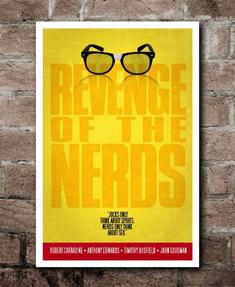 Revenge Of The Nerds Movie Quote Poster Etsy