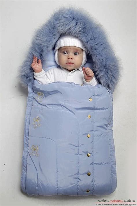 фото процесса выкройки прекрасных конвертов для новорожденного Фото №5