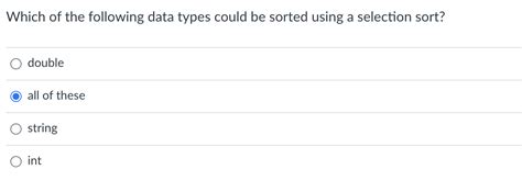 Solved C 1 Which Of The Following Data Types Can Not Be