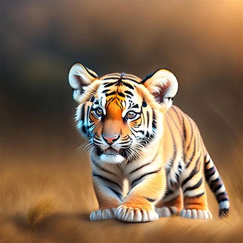 Premium Ai Image Tiger Cub Expresses Emotions Growling Tiger Cub Up Portrait Of A Tiger Cub