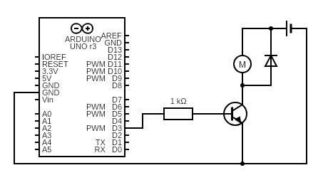 Control High Power Devices With Arduino And Transistors GPIO CC Learning