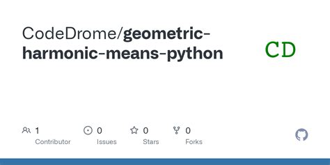 Github Codedrome Geometric Harmonic Means Python