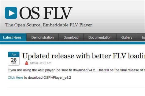 The Open Source Embeddable Flv Player Bypeople