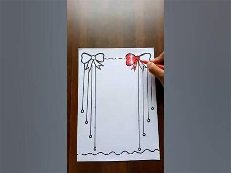 Border Design Idea Easy And Beautiful Border Design For Project Shorts Viral Page Borders