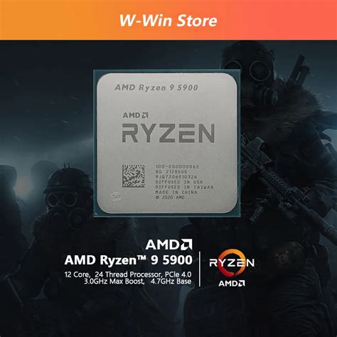 Amd Ryzen 9 5900 R9 5900 3 0 Ghz Twelve Core 24 Thread Cpu Processor 7nm 