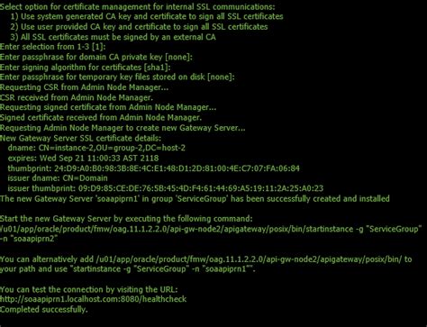Oracle Api Gateway Installation And Configuration As Clustersingle