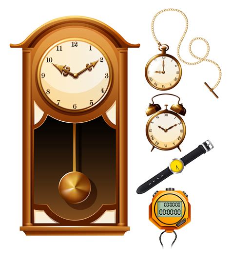 Different Design Of Clock 300350 Vector Art At Vecteezy