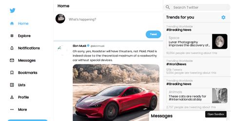 Clubgamma Twitter Web Clone Codesandbox