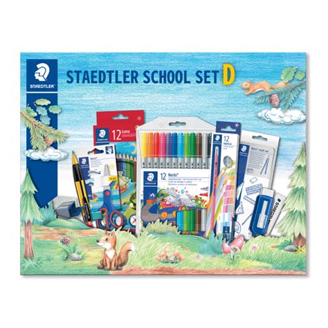 스테들러 스쿨 세트 필기구 학용품 어린이 청소년 입학 생일 선물 문구세트 펜앤펜슬