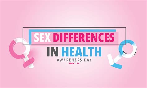 sex differences in health awareness day background banner card
