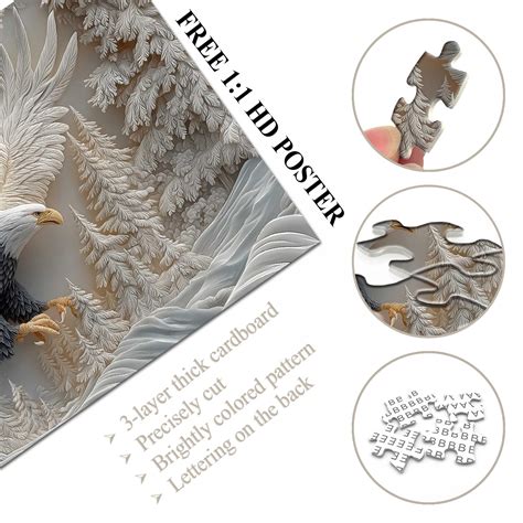 Impossible Difficult The Carved Eagle Jigsaw Puzzle 1000 Pieces Fun Puzzle