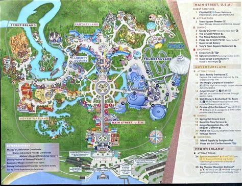 Walt Disney World Magic Kingdom Map