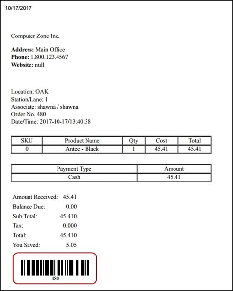 Pos Sales Receipt Template Premium Receipt Forms