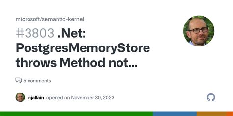 Net Postgresmemorystore Throws Method Not Found Exception When Used