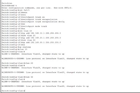 Konfigurasi Inter Vlan Routing Dengan Multilayer Switch Cisco Packet Tracer