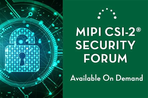 Mipi Alliance On Linkedin Mipi Csi 2 Security Forum Kicks Off 2023 Education Program