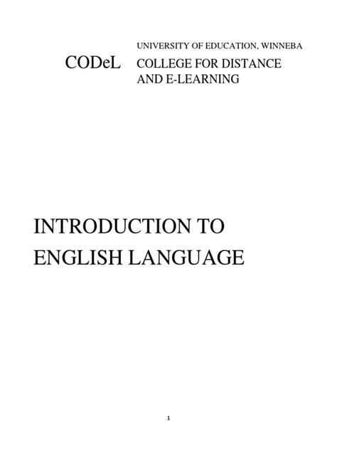 Introduction To English Units 1and2 Pdf Syllable Speech