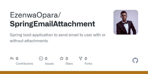 Github Ezenwaoparaspringemailattachment Spring Boot Application To Send Email To User With